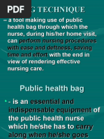 Bag Technique | PDF | Hand Washing | Health Sciences