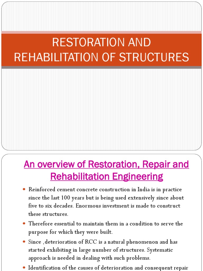 RESTORATION | PDF | Concrete | Building Materials