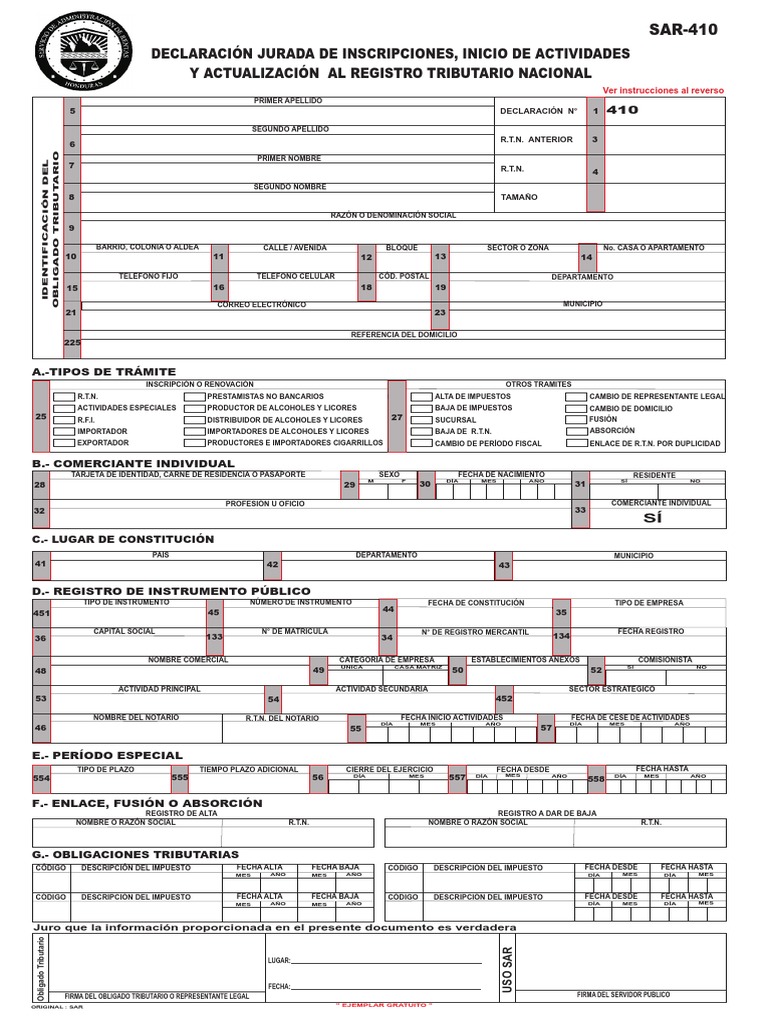 FORMULARIOS IMPRESOS 410 | Business | Ciencia y Tecnología