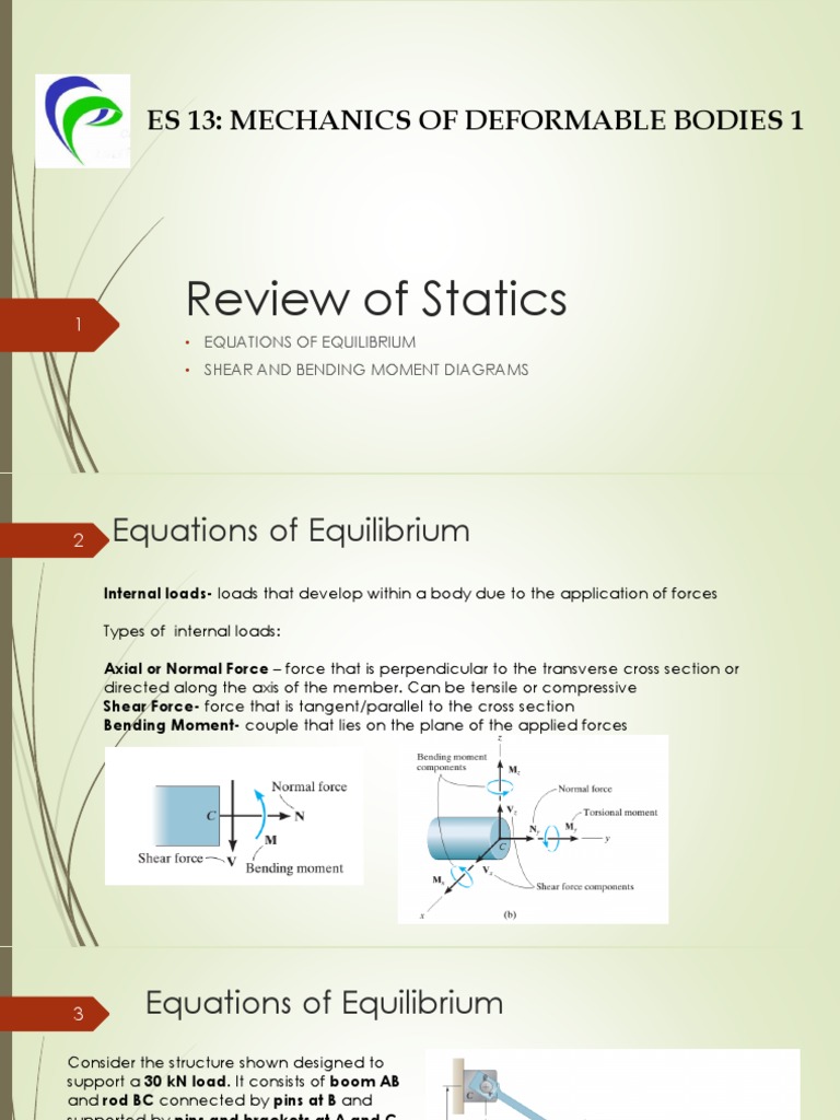Review of Statics | PDF | Bending | Beam (Structure)