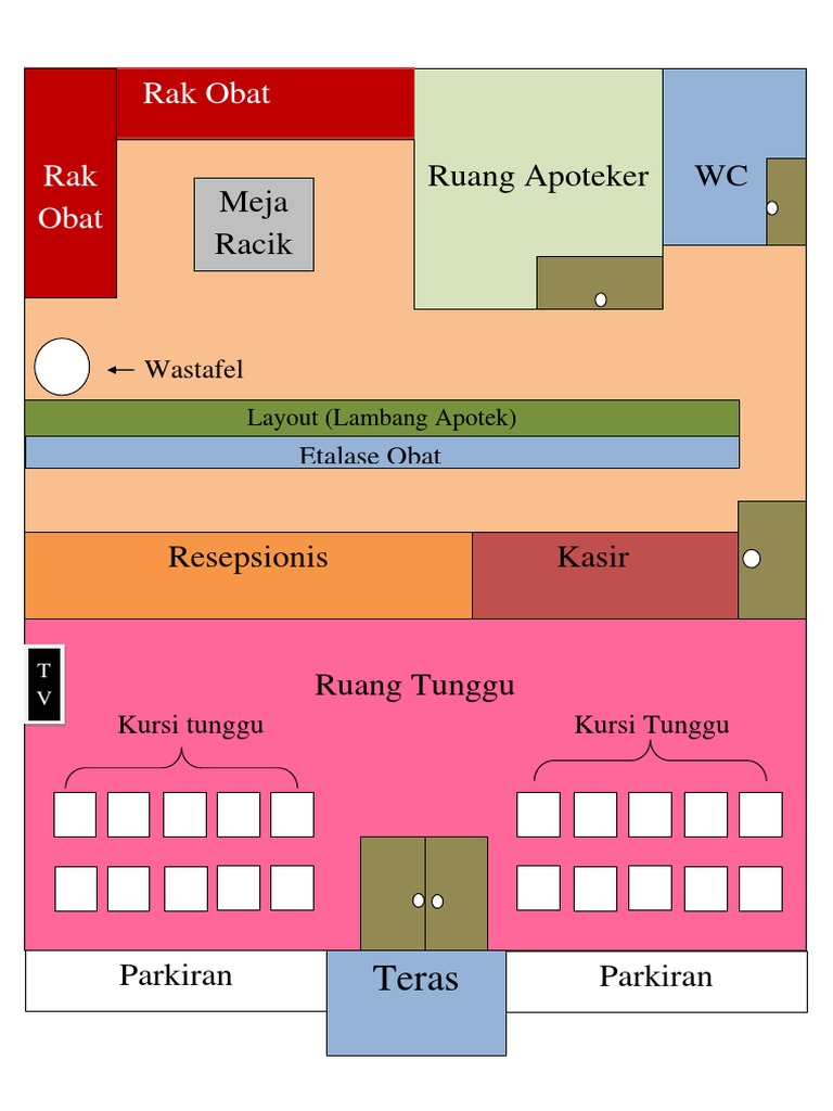 Denah Layout Apotek Sari Makmur | PDF | Kesehatan Holistik