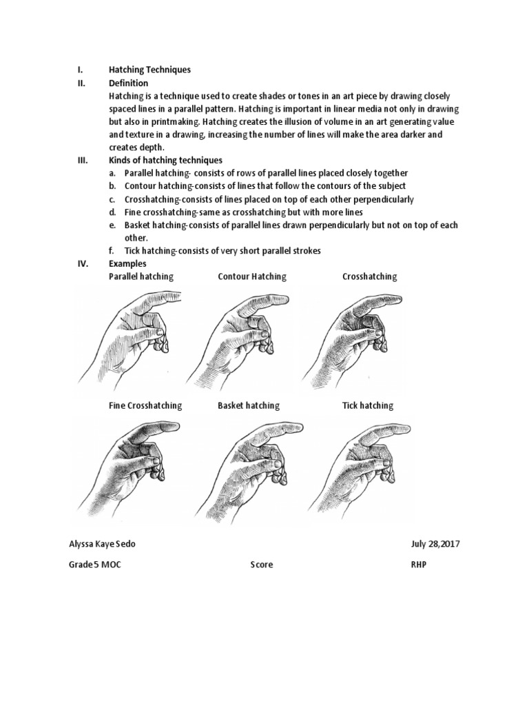 Hatching Techniques Pdf