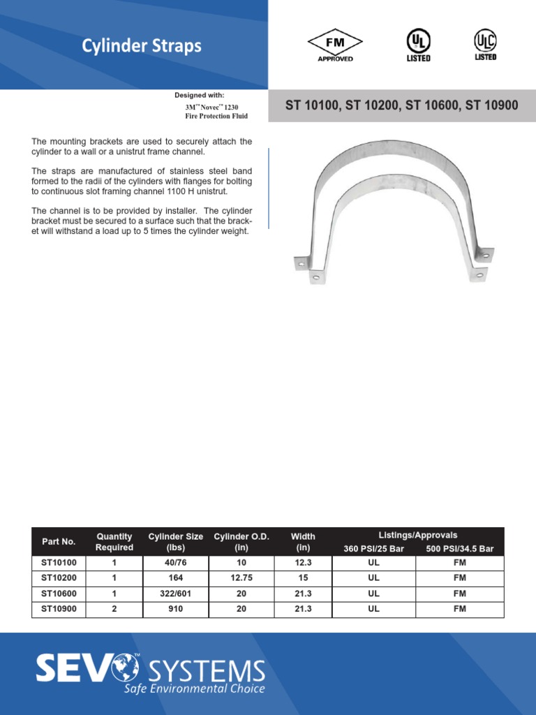 ST10600 Cylinder Strap | PDF
