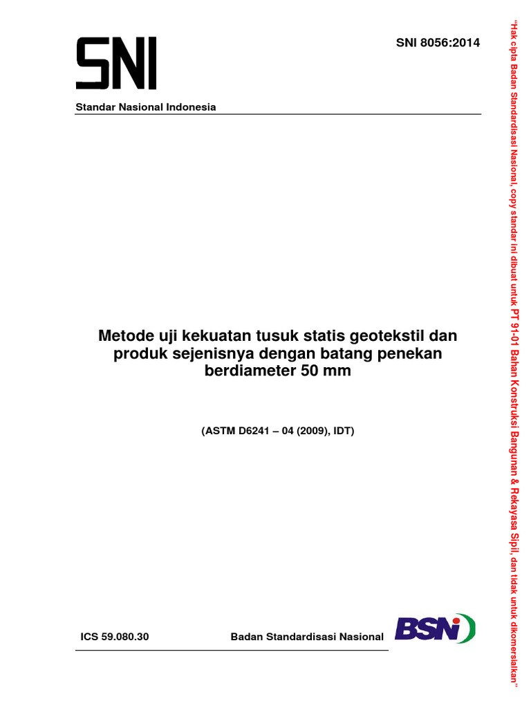 Sni 8056 2014 | PDF