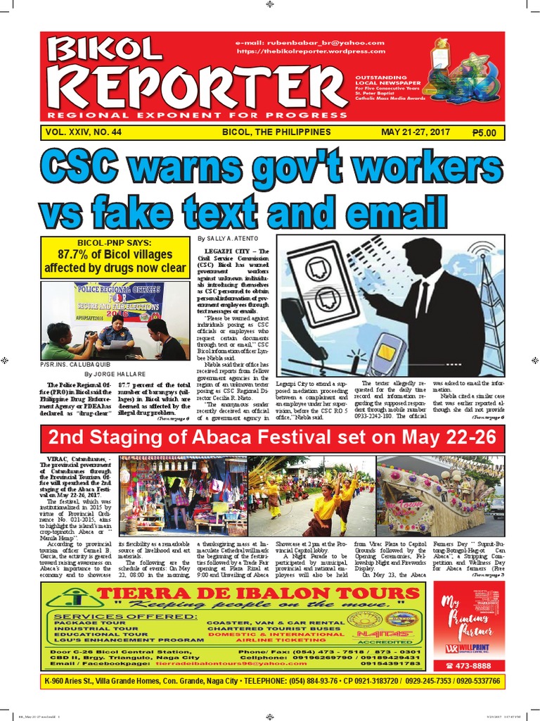 Bicol Gov't Workers Alert | PDF | Employment | Business