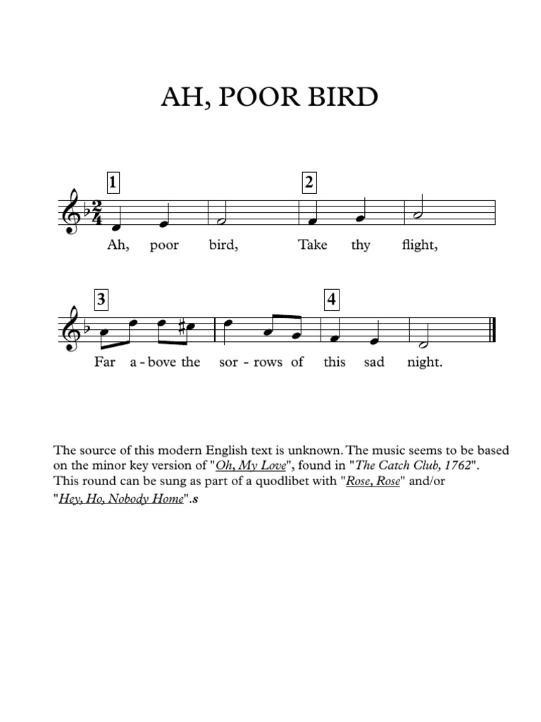 Ah, Poor Bird