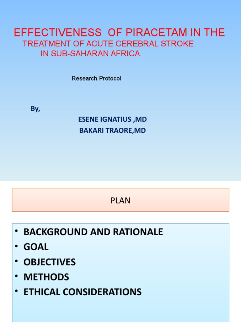 Management of Stroke With Piracetam | PDF | Stroke | Clinical Medicine