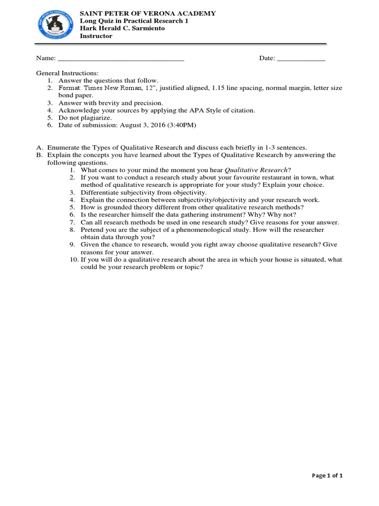 July Monthly Exam Research 11 | PDF | Career & Growth