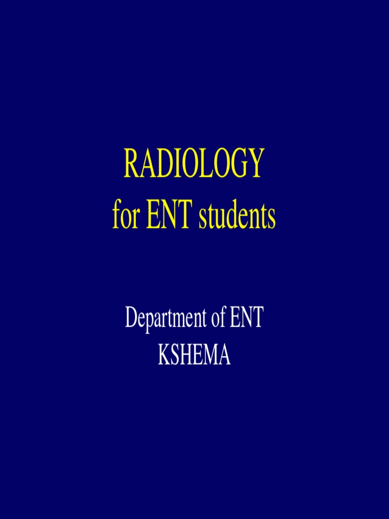 ENT Radiology A | PDF | Esophagus | Medical Specialties