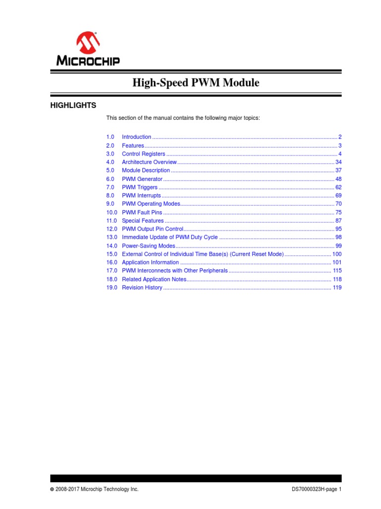 High - Speed PWM Module PDF | PDF | Analog To Digital Converter ...