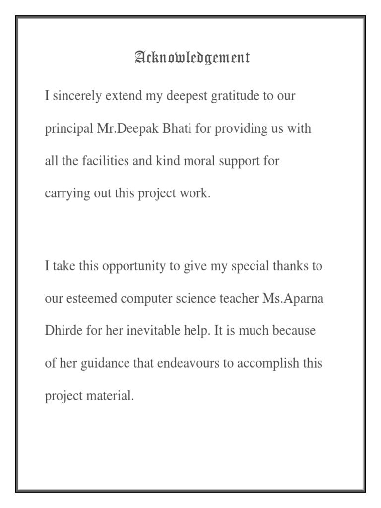 Acknowledgement | PDF | C++ | Digital Technology