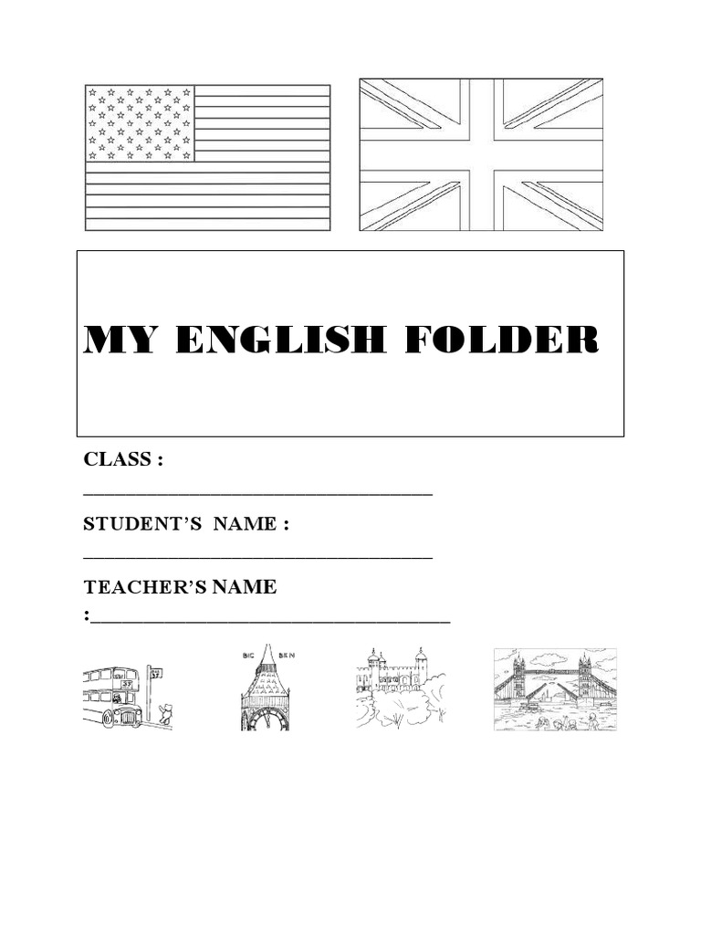 My English Folder