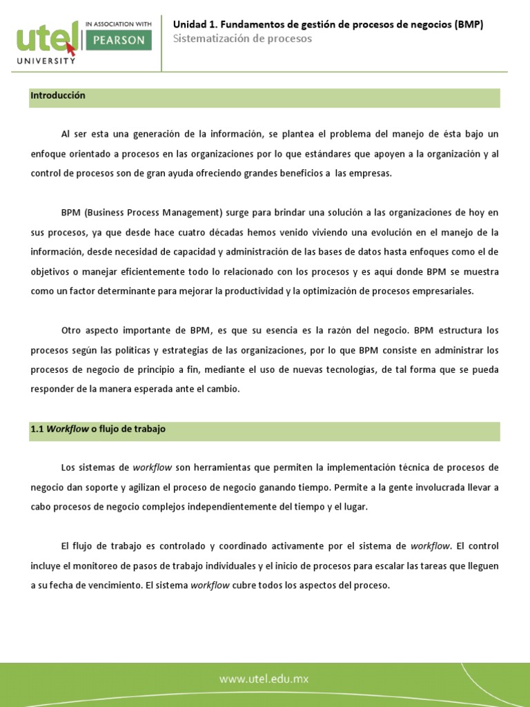 BPM | PDF | Objeto (informática) | Flujo de trabajo