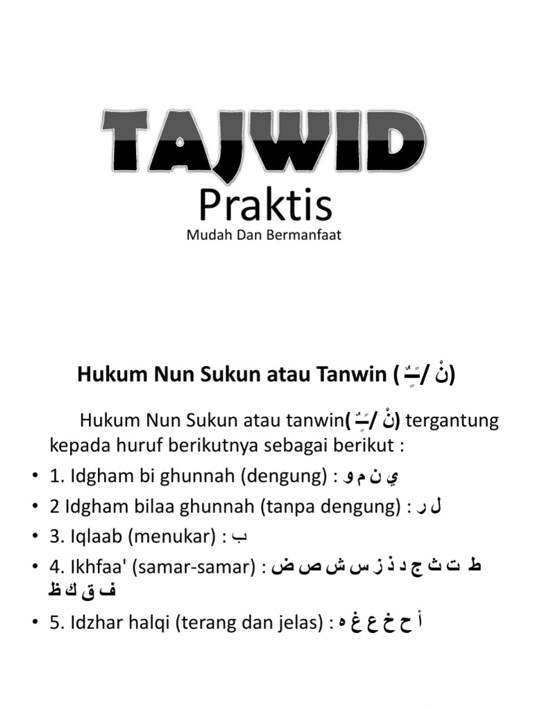 Slide Tajwid PDF | PDF