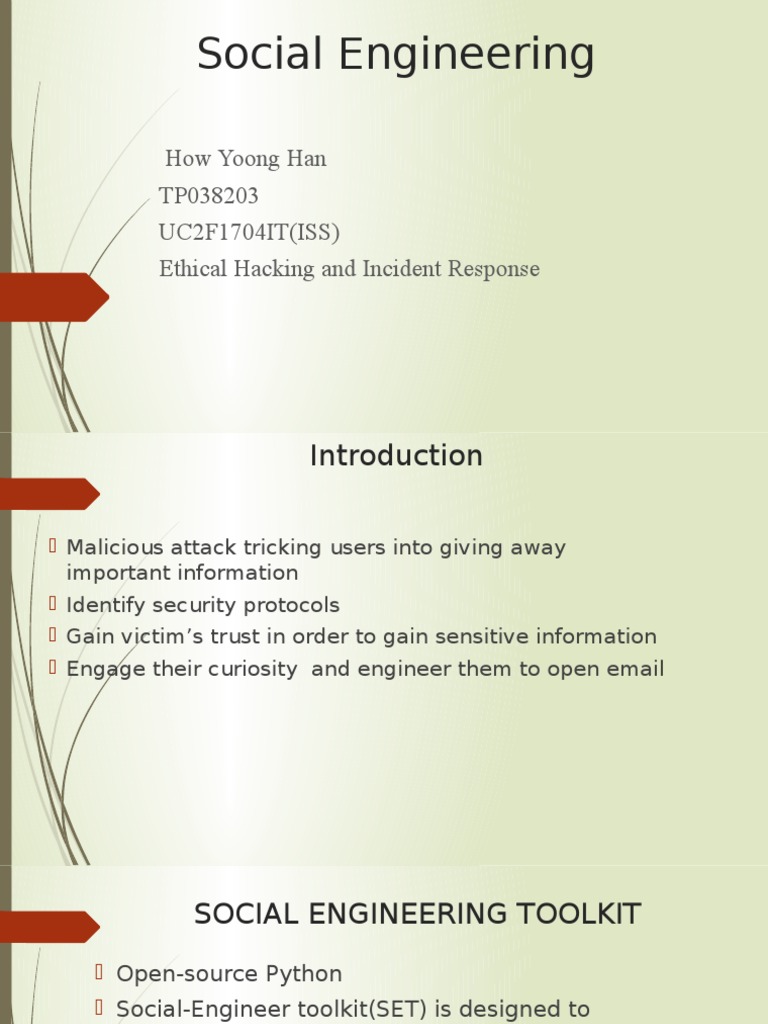 Social Engineering | PDF