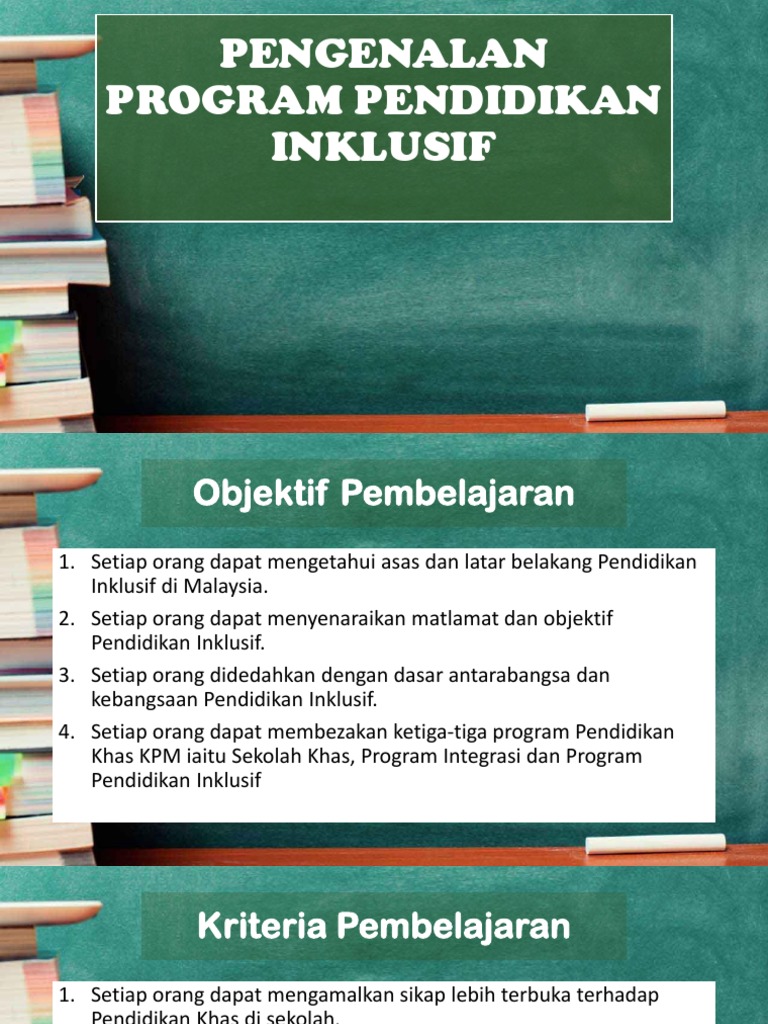 Presentation 1 Pendidikan Inklusif | PDF