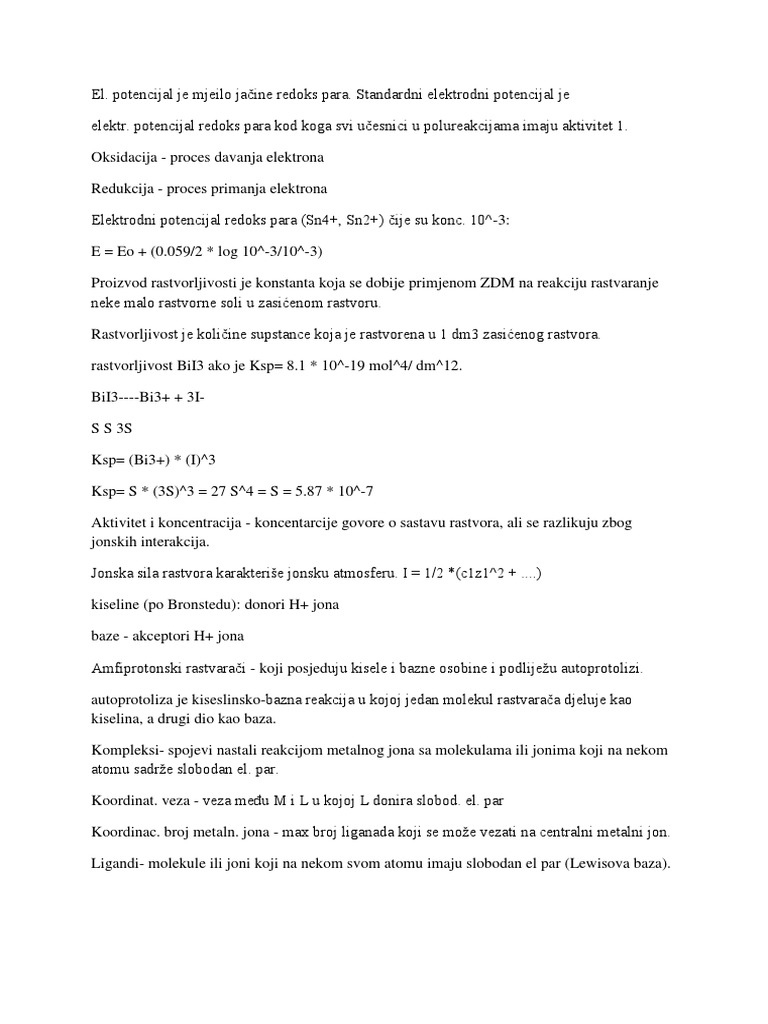 Analiticka Hemija | PDF
