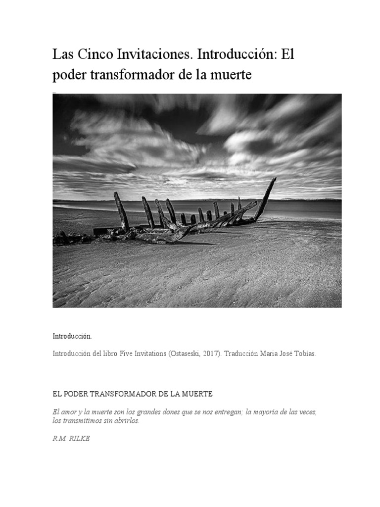 Las Cinco Invitaciones de Frank Ostaseski | PDF | Muerte | Vida