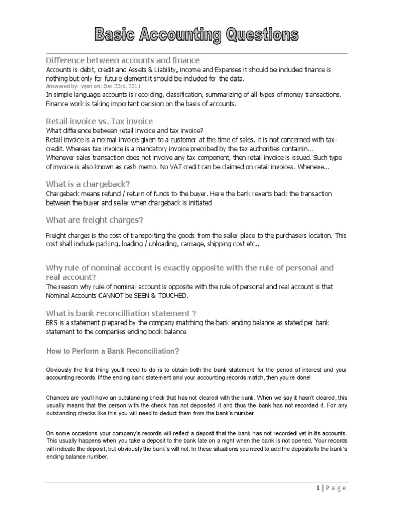 Basic Acc Ques | PDF | Debits And Credits | Depreciation