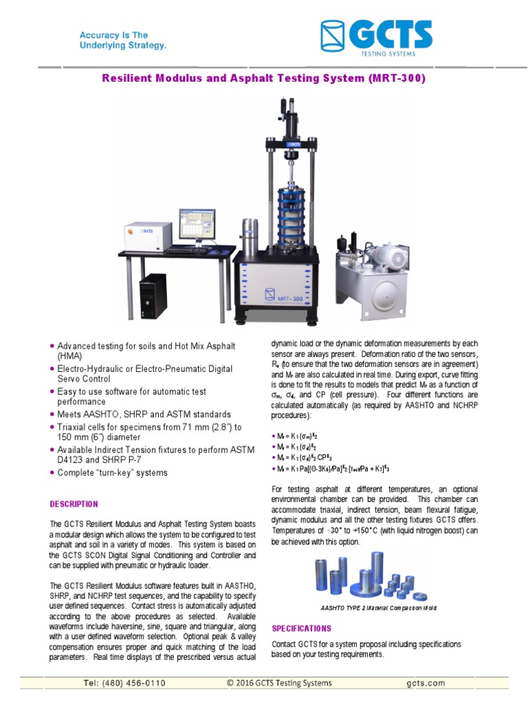 Resilient Modulus Testing System Overview | PDF | Sensor | Structural Load