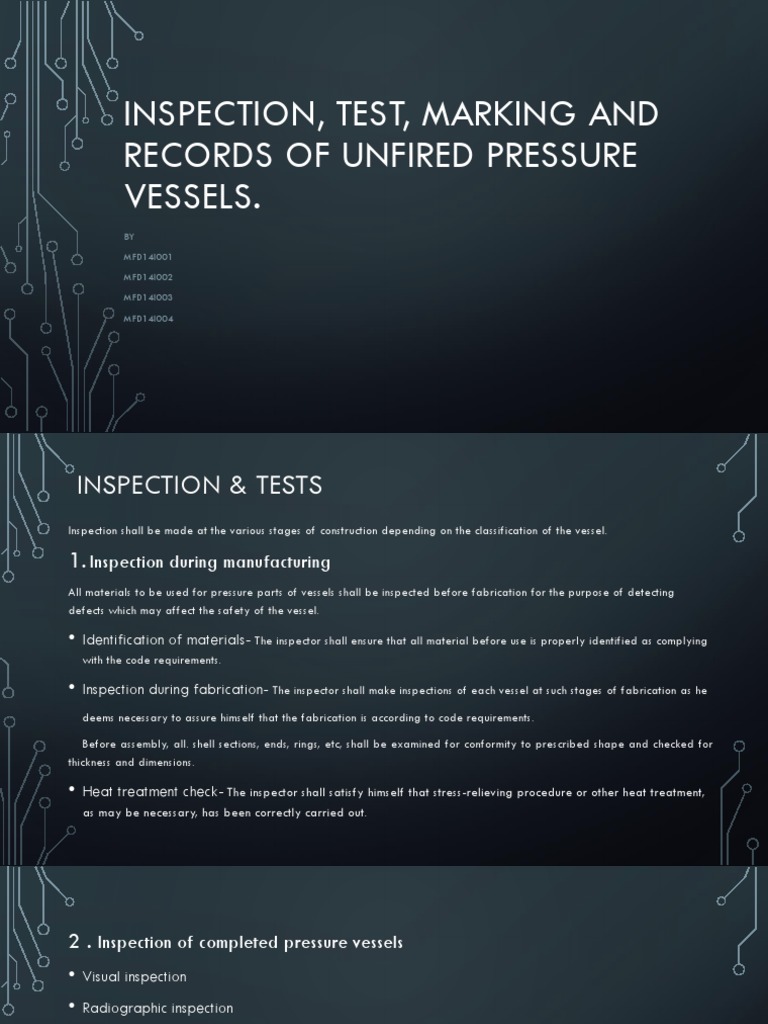 Inspection, Test, Marking and Records | PDF | Nondestructive Testing ...