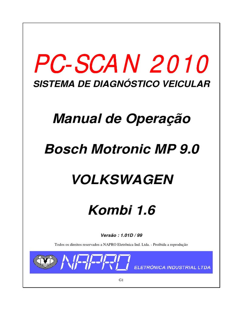 Manual de Injecao Kombi Bosch MP9.0 | PDF | Armazenamento de dados de ...