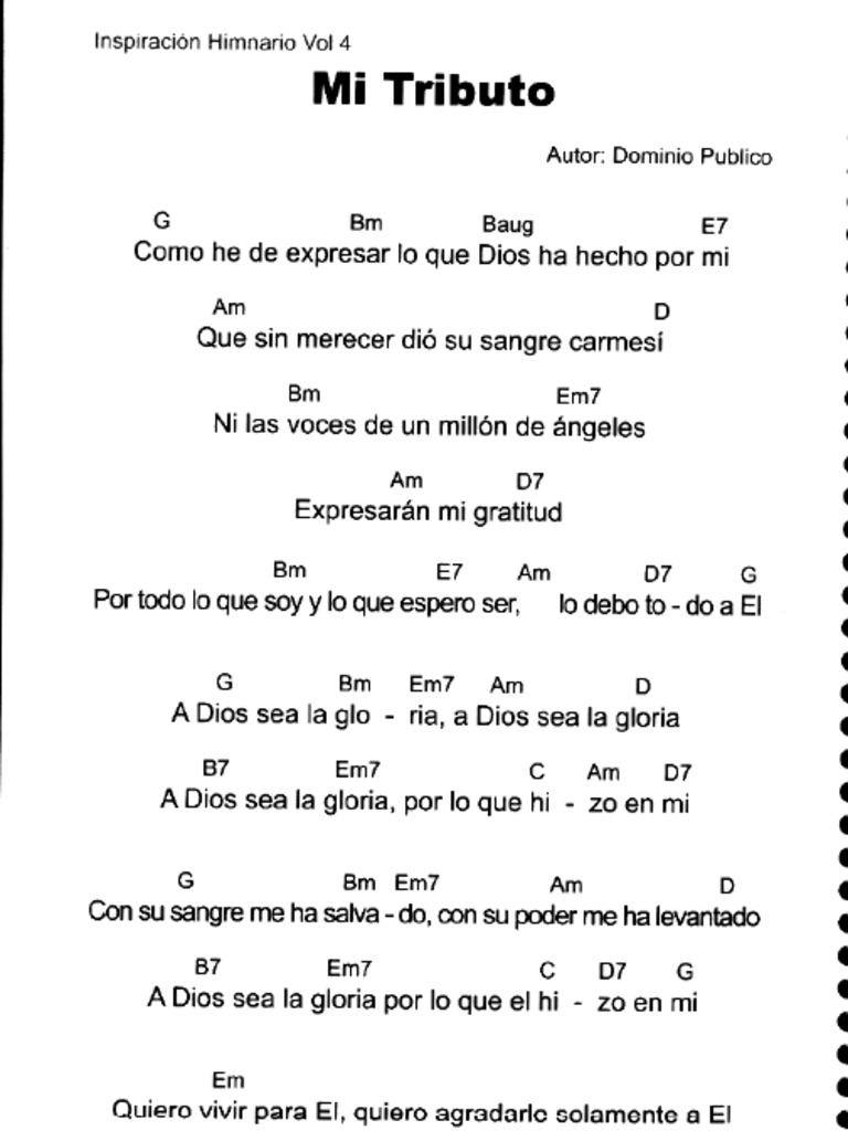 Acordes Mi Tributo Mas Pisadas Piano Bajo y Guitarra | PDF