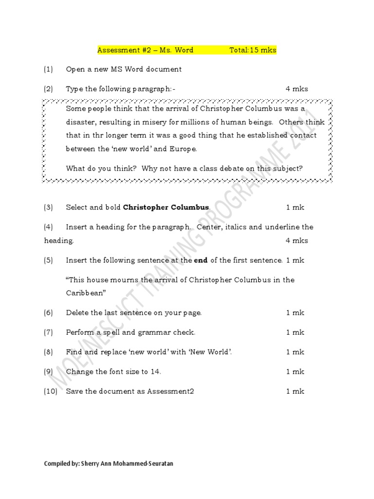 Compiled By: Sherry Ann Mohammed-Seuratan | PDF | Science & Mathematics ...