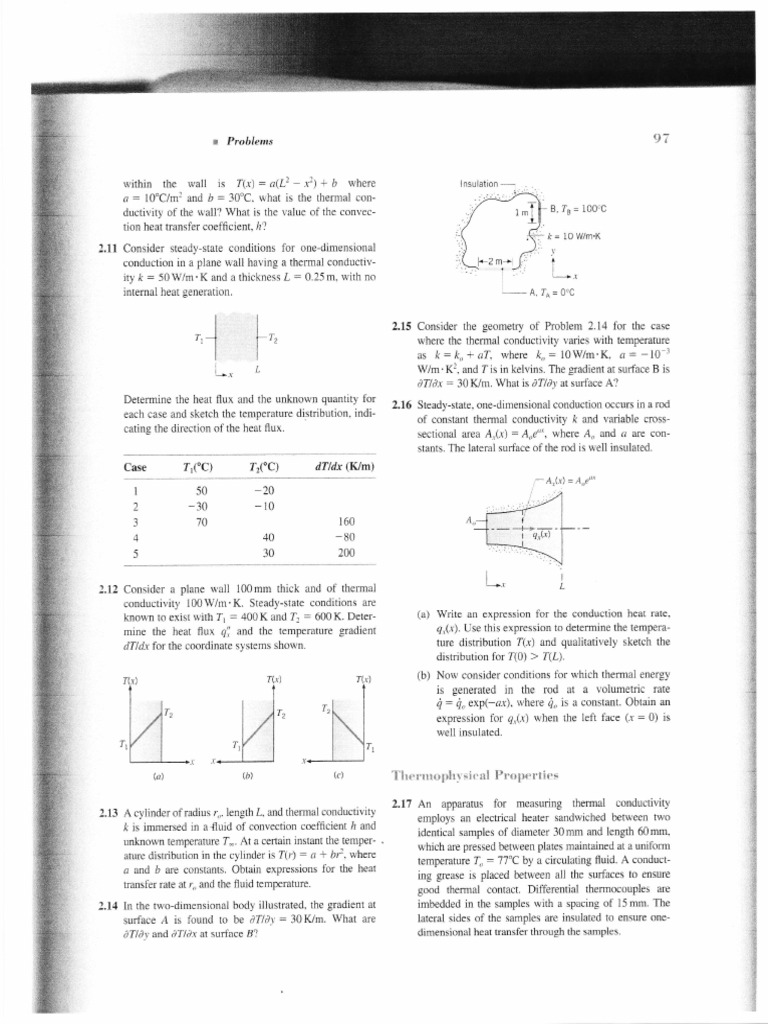 Hw 1 Problems Pdf Pdf Thermal Conduction Heat Transfer