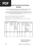 PF Form No 5 & 10 | PDF | Pension | Labor