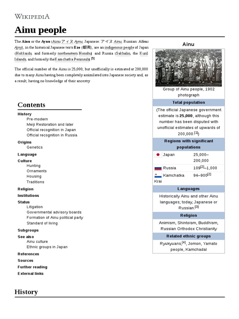 Ainu People | PDF