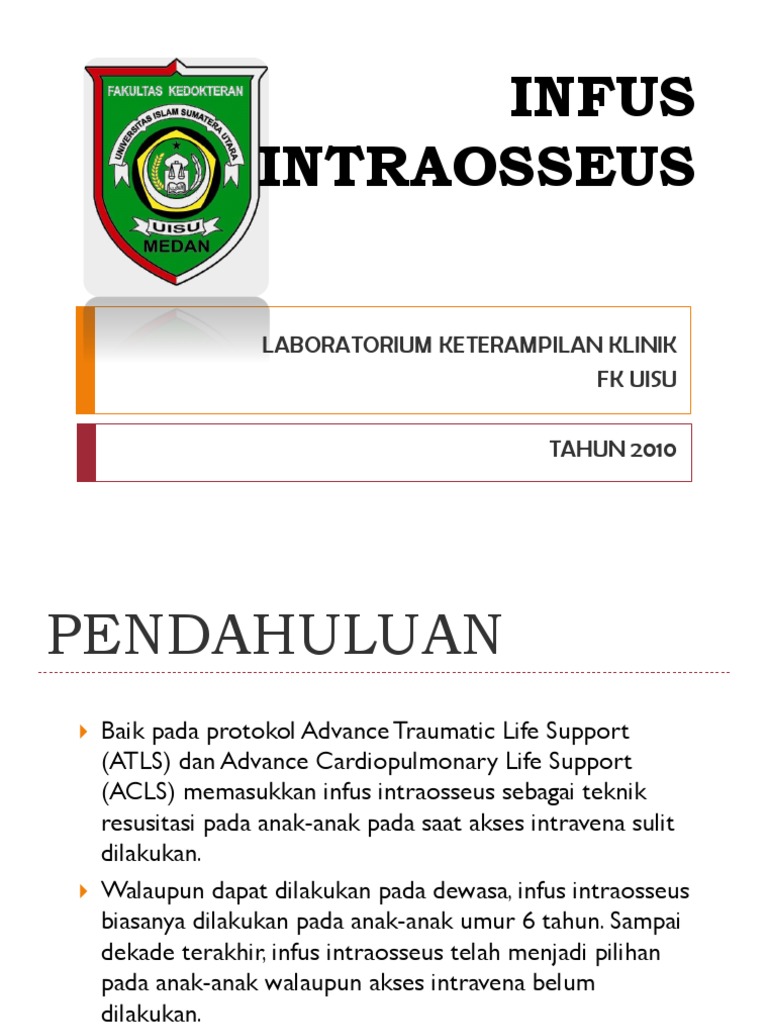 Infus Intraosseus pada Anak-anak | PDF