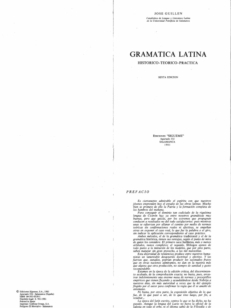 Gramatica Latina PDF | PDF