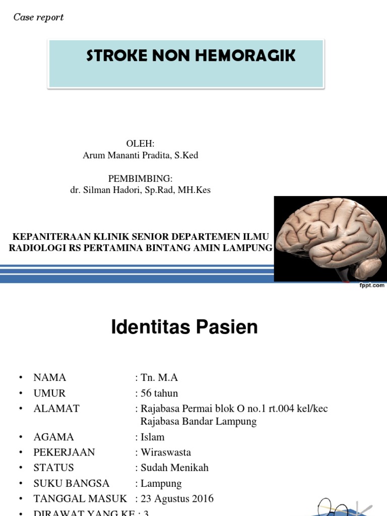 Case Stroke Non Hemoragik | PDF