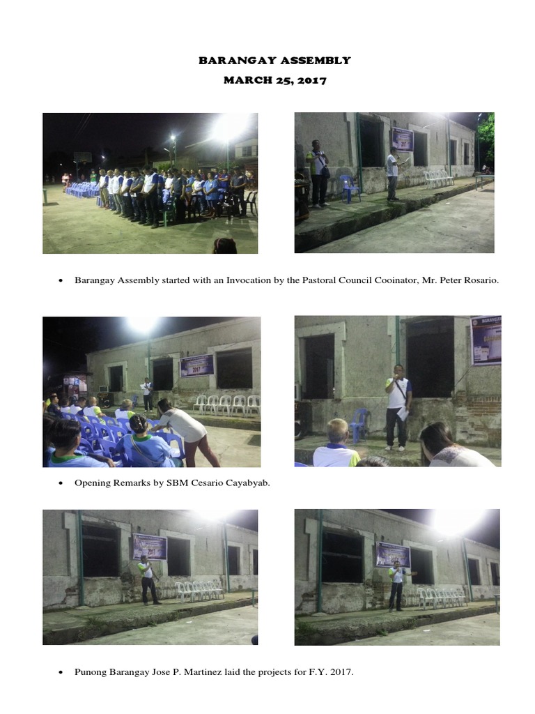 Barangay Assembly | PDF