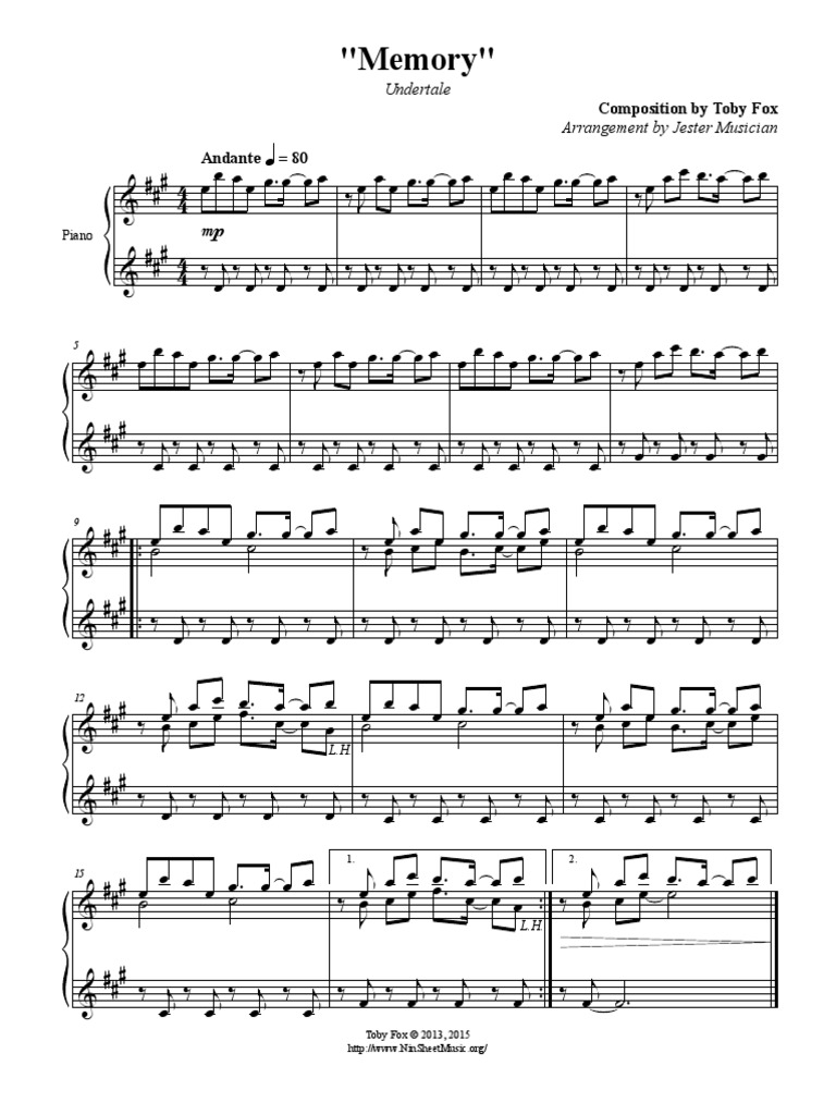 Undertale - Memory | PDF