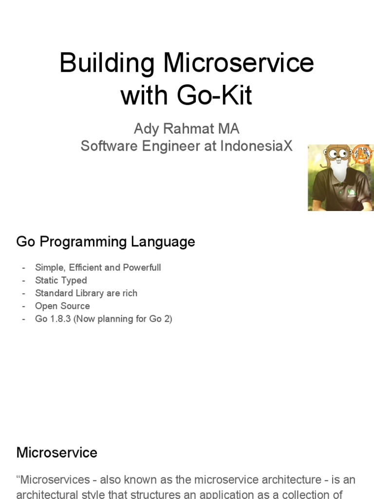 Building Microservice With Go Kit | PDF Building Microservice With Go Kit | PDF