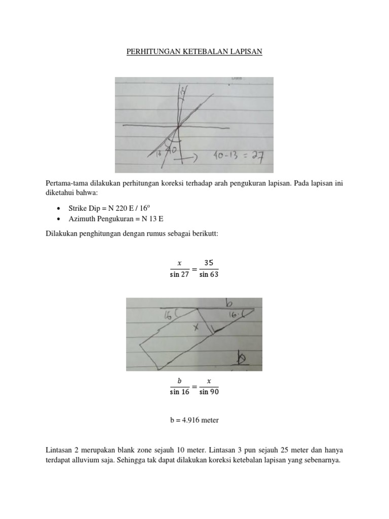 Perhitungan Ketebalan Lapisan | PDF
