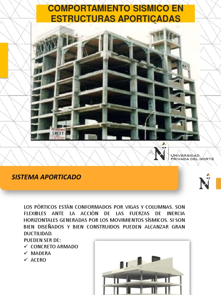 SEMANA 2 COMPORTAMIENTO SISMICO DE ESTRUCTURAS APORTICADAS.pdf | Movimiento (Física) | Terremotos