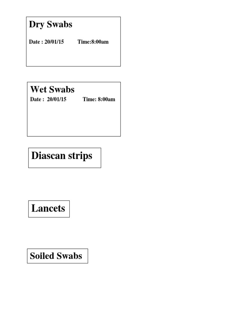 Dry Swabs: Diascan Strips | PDF