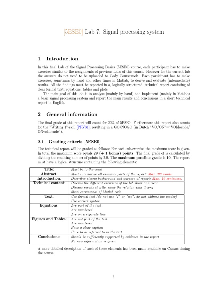 Lab 7 | PDF | Sampling (Signal Processing) | Filter (Signal Processing)
