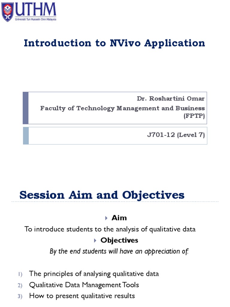 NVivo | PDF | Qualitative Research | Data