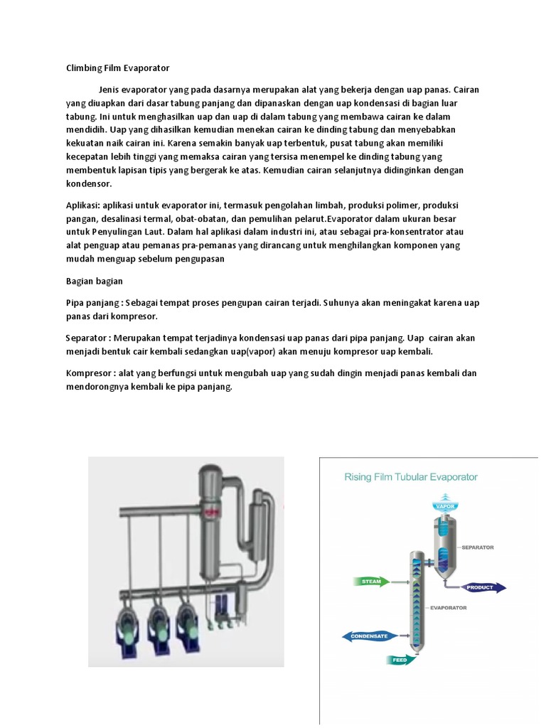 Climbing Film Evaporator | PDF