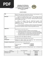 Sample Activity Design For School | PDF | Teachers | Educational Technology