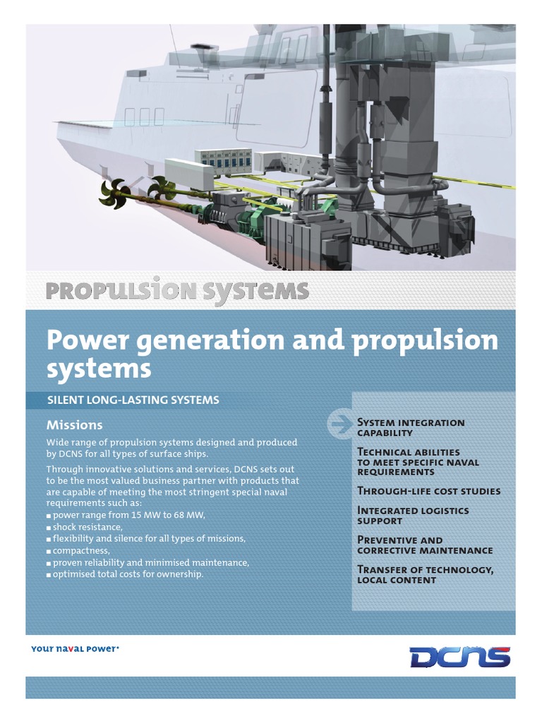 Power Generation and Propulsion Systems | PDF | Propeller ...