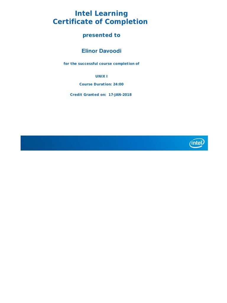 Certificate Unix | PDF