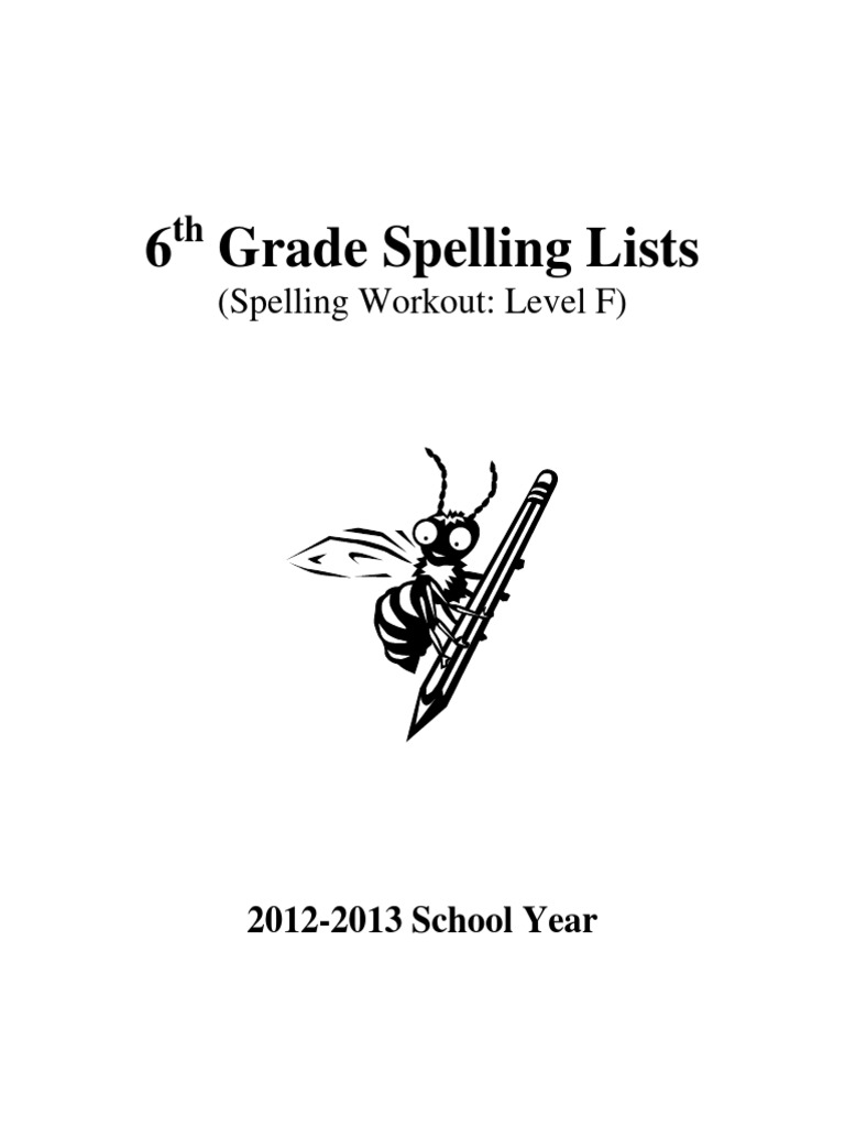 6th Grade Spelling Lists Overview | PDF | Nature