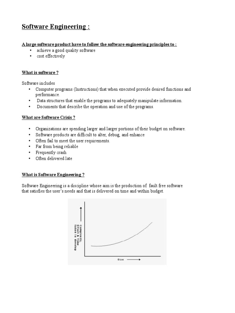 Software Engineering:: A Large Software Product Have To Follow The ...