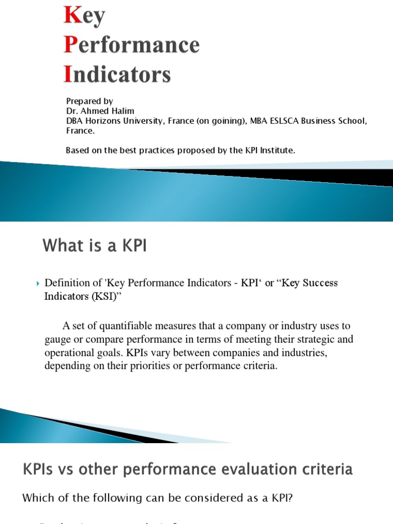 KPI Me | PDF | Performance Indicator | Strategic Management