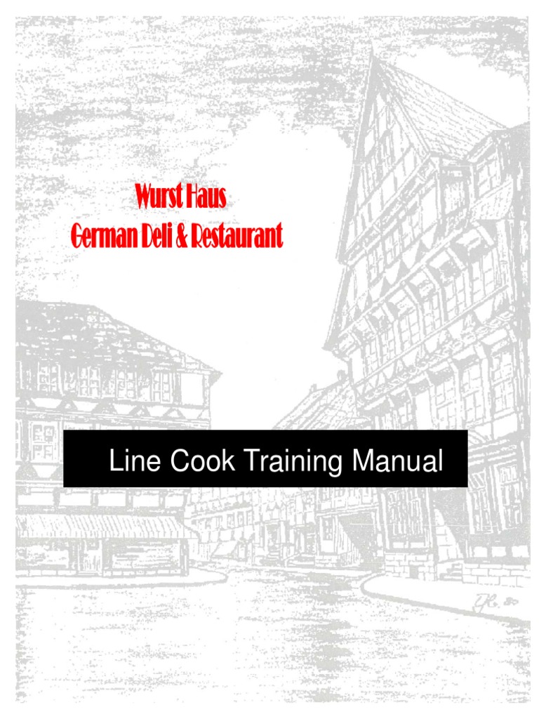 LINE COOK TRAINING MANUAL With Washout PDF | PDF | Refrigerator | Grilling